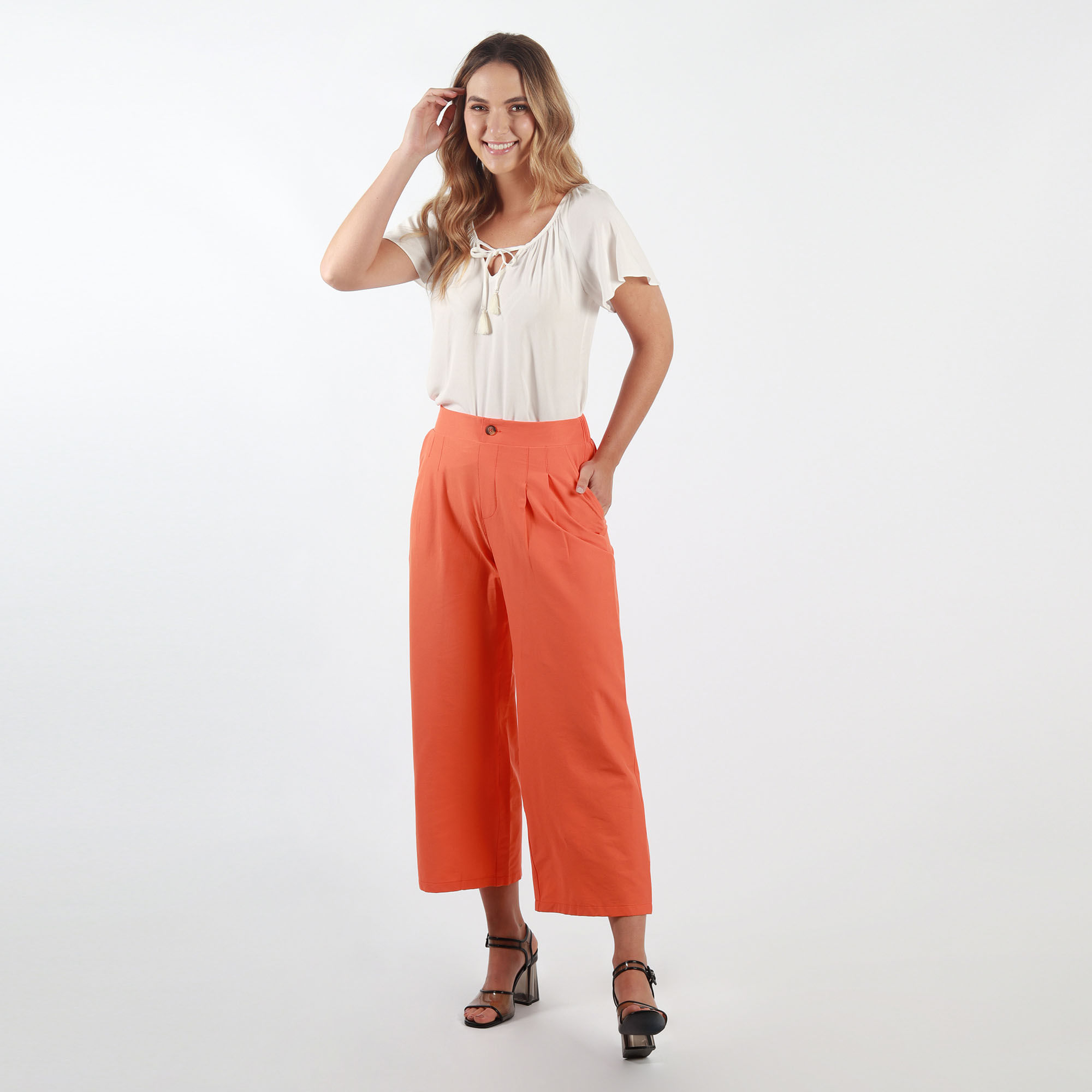 Blusa para mujer - BLUSA MANGA RANGLAN, ESCOTE REDONDO CON RECOGIDO ...