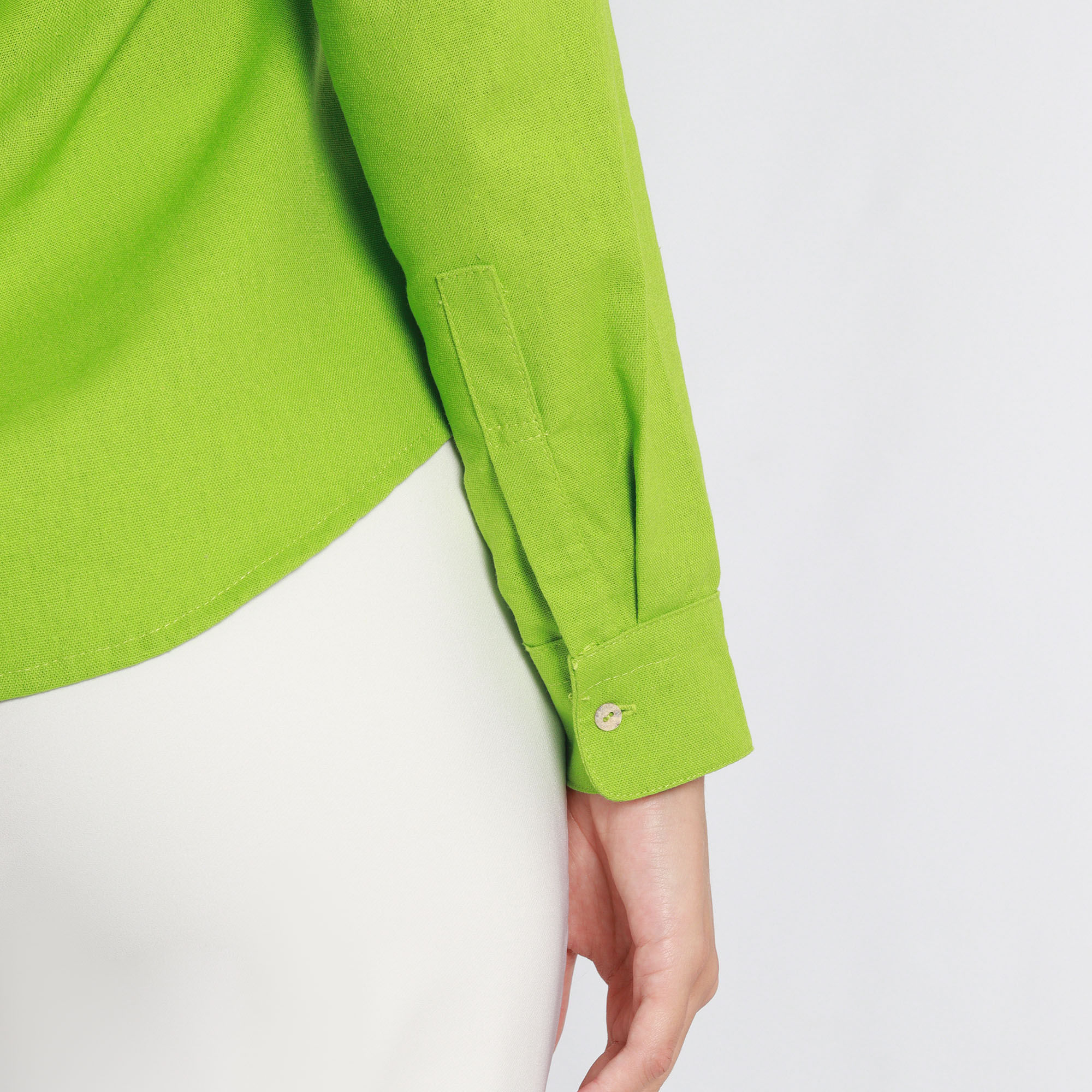 Camisa para mujer - CAMISA MANGA LARGA CON PUNO Y PORTANUELA ,DELANTERO ...