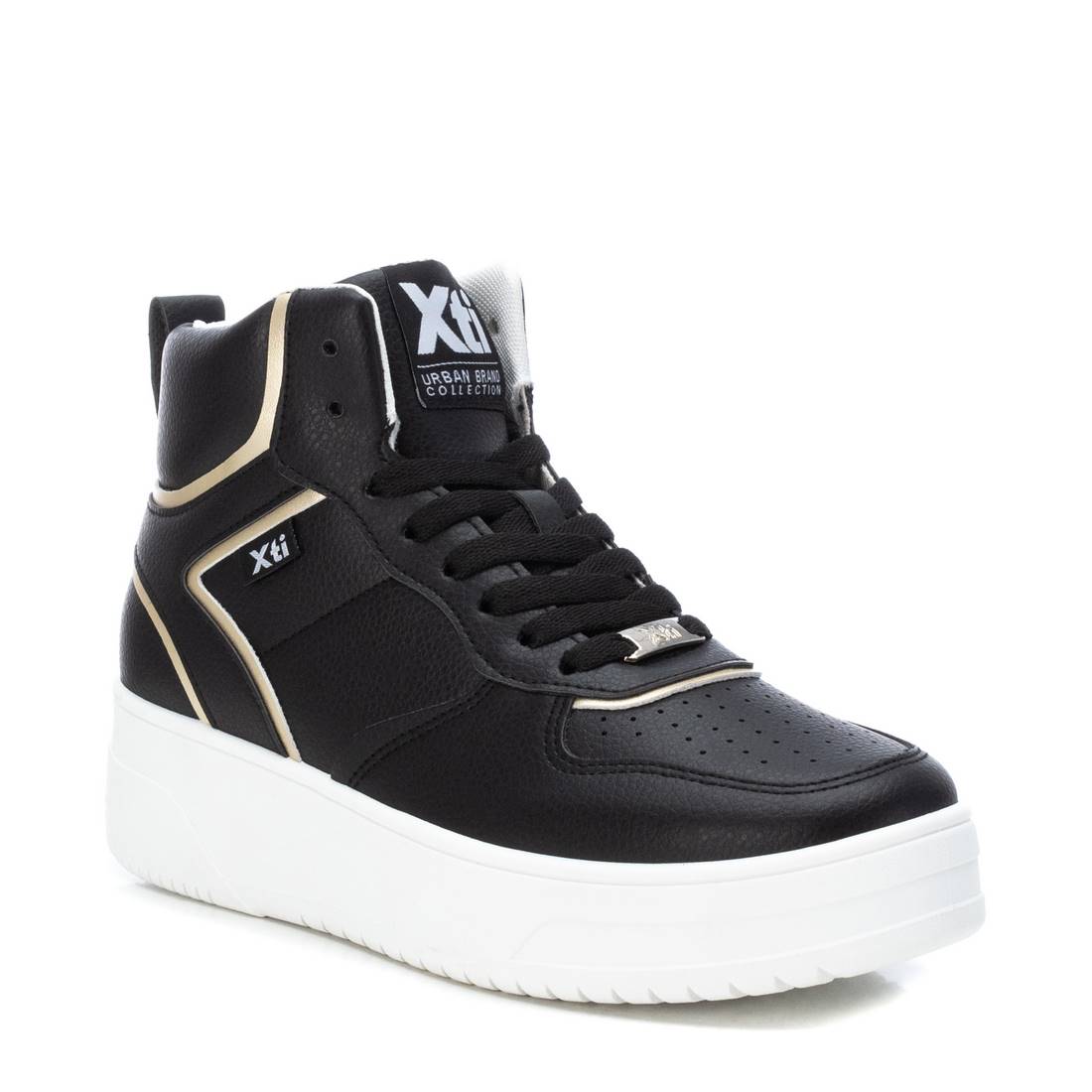 Botines sin tacon color negro para mujer