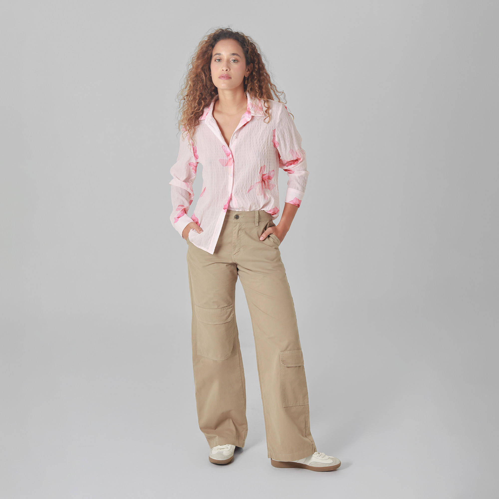 Camisa para mujer - CAMISA BASICA MANGA LARGA CON ALMILLA SIN PINZAS ...